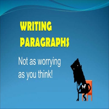 Paragraph writing with inputs for class 5.ppt