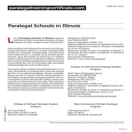Paralegal Studies Certificate Program Guide 2013-2014 | PDF