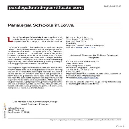 Paralegal Studies Certificate Program Guide 2013-2014 | PDF