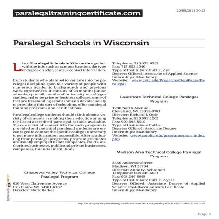 Paralegal Studies Certificate Program Guide 2013-2014 | PDF