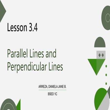 PPTX in PARALLEL AND PERPENDICULAR LINES | PPTX