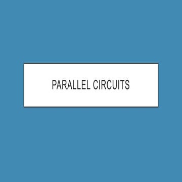Parallel circuits | PPT