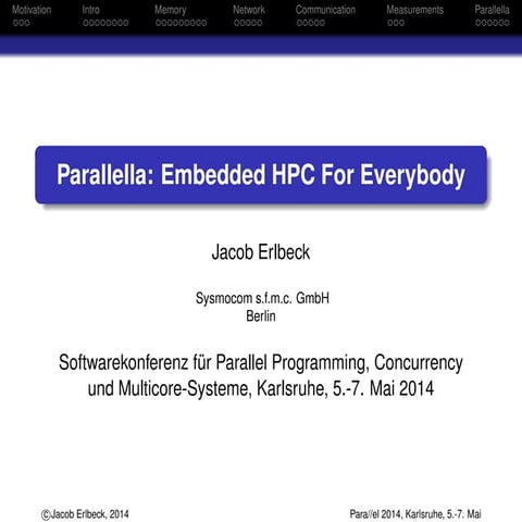 Parallella Embedded Hpc For Everybody Ppt 2390