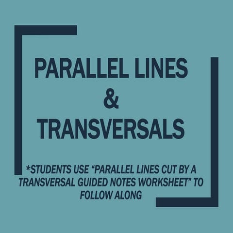 Parallel Lines Cut By a Transversal.pptx