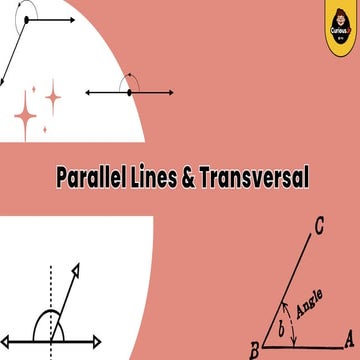 Parallel Lines & Transversal, angles formed by parallel lines and ...