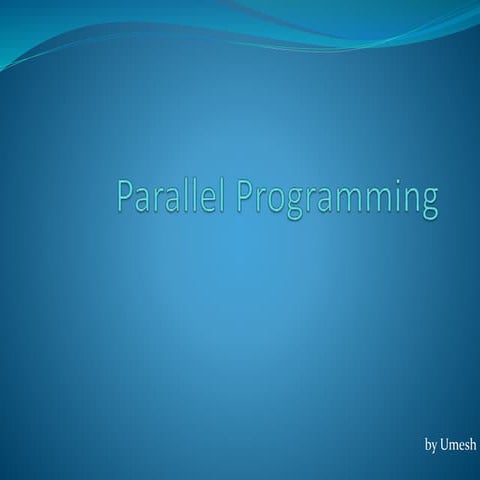 C Parallel Programming Ppt 