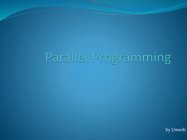 C Parallel Programming Ppt