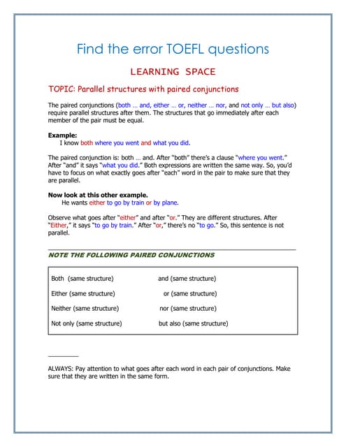 Parallel comparatives | PDF
