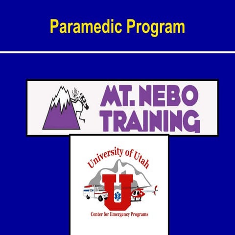 Paramedic Program Overview | PPT