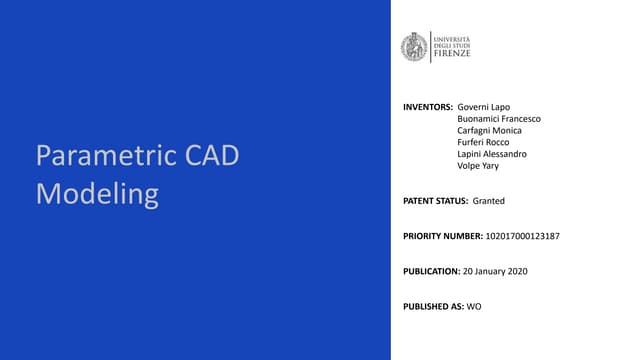 Parametric Cad Modeling Pdf Technology And Computing