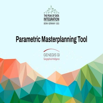 Parametric Masterplanning Tool | PDF