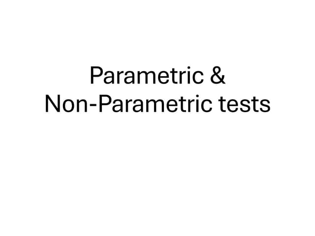 Parametric & Non-Parametric tests SPSS WORKSHOPpdf | PDF Parametric & Non-Parametric tests SPSS WORKSHOPpdf | PDF