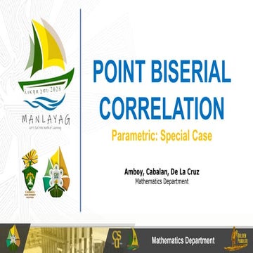 Parametric Special Case-Point Biserial Correlation.pptx