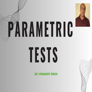Parametric Test by Vikramjit Singh | PPT