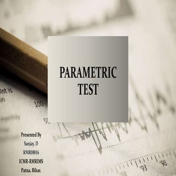 Parametric test SANJAY.pptx
