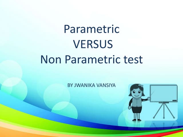 Parametric and nonparametric test | PPTX