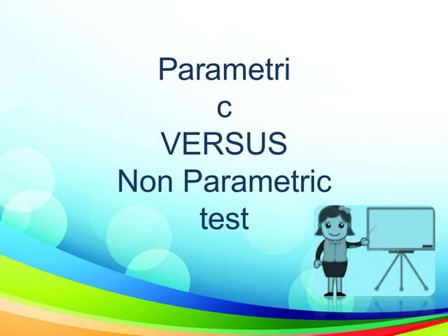Parametric and nonparametric test | PPTX