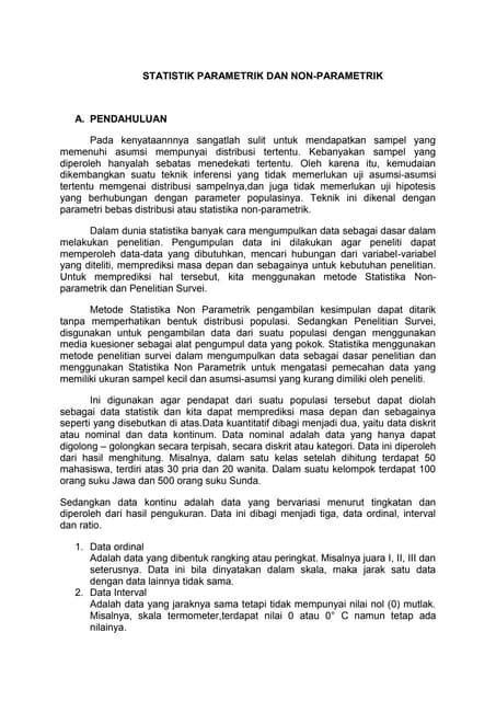 STATISTIKA INFERENSIAL (Pengantar untuk Perkuliahan) | PPT