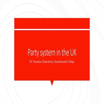 Party system in UK party system with 2 parties | PPT