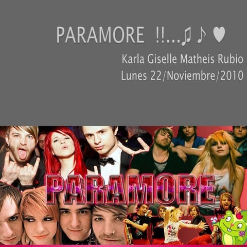 Presentacion paramore | PPTX