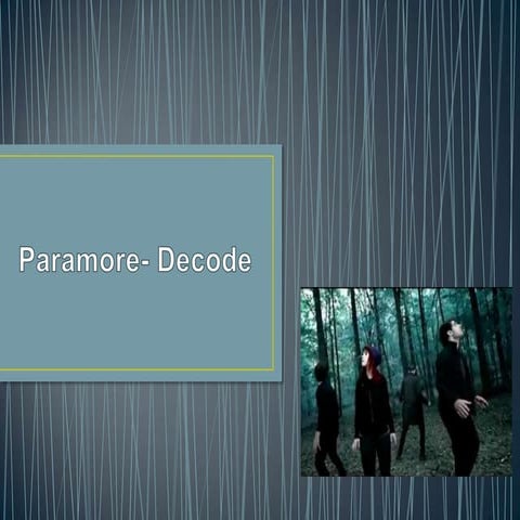 Paramore Decode Album Cover