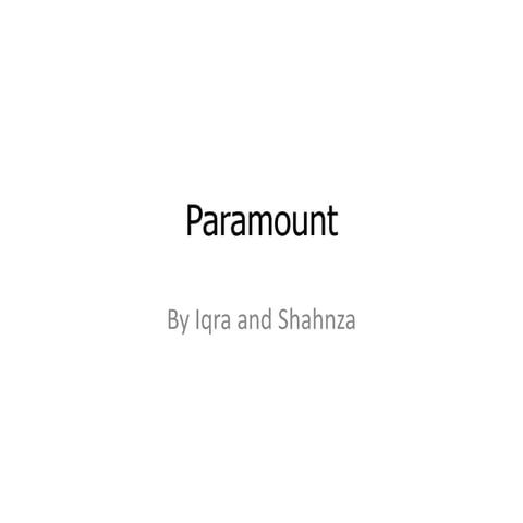 Paramount | PPTX