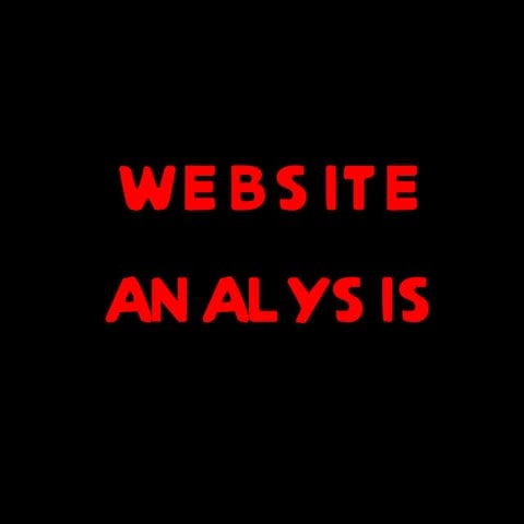 Paranormal activity website analysis | PPT