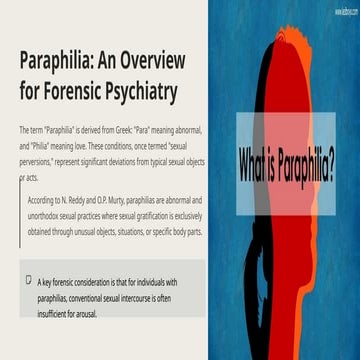 Paraphilias | PPTX