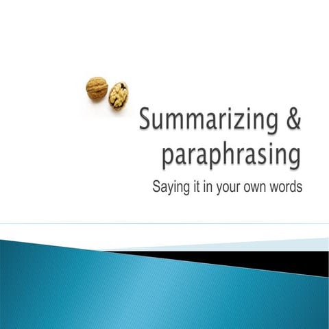 Paraphrase | PPT