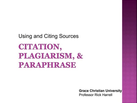 Tips To Paraphrase to Avoid Plagiarism | PPT