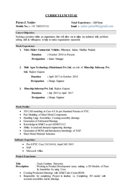 resume of Ratul with pic with signature | PDF