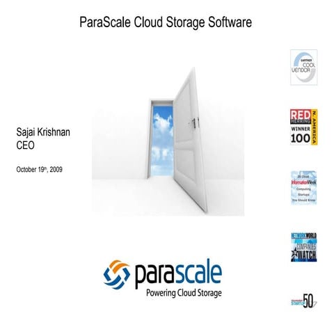 ParaScale At The Gartner It Expo | PPT