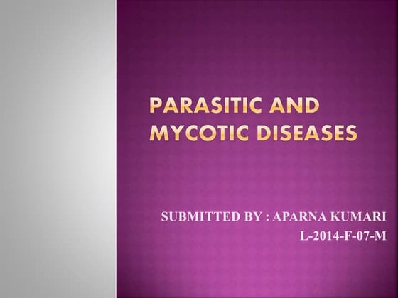 PARASITIC DISEASES OF FISHES.pptx | Fish and Aquariums | Pets