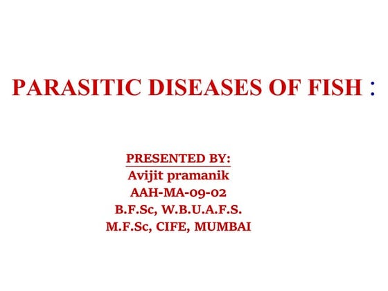 Disease in fish(caused by Crustaceans).pptx