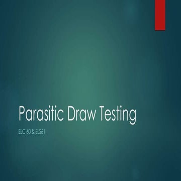 Parasitic draw testing | PPT