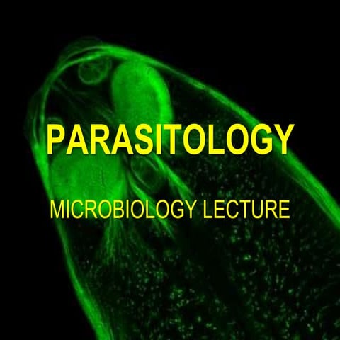 Introduction To Parasitology