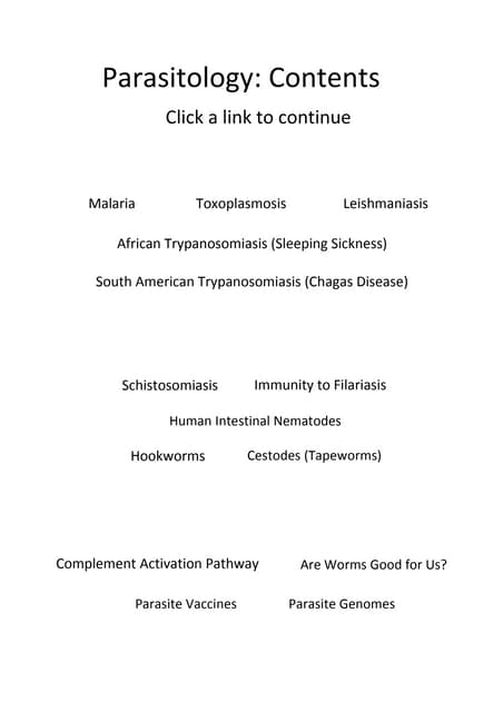 Basic Introduction to Parasitology | PPT