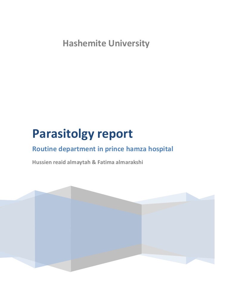 Parasitology report