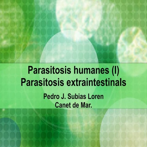 Parasitosis humanes (I) | PPT