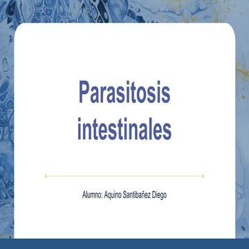 Parasitosis intestinales | PPTX