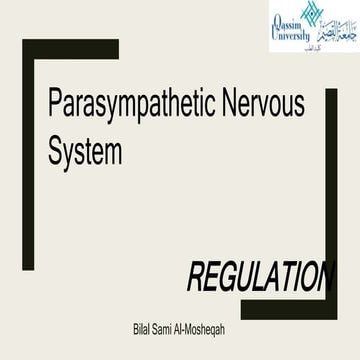 Parasympathetic Nervous System | PPTX