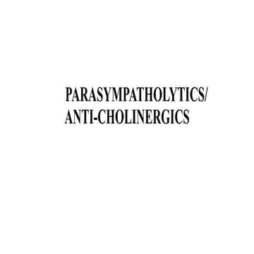 Parasympatholytics anticholinergic.pptx