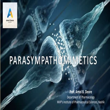 parasympathomimetics drugs | PPTX