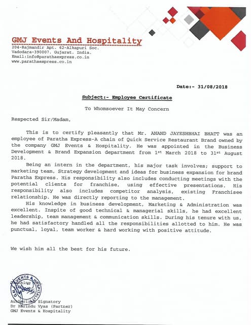 Essar training certificate | PDF