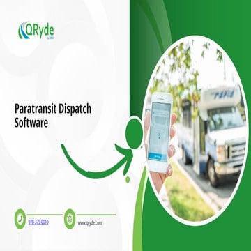 Paratransit Dispatch Software Solutions | PPTX