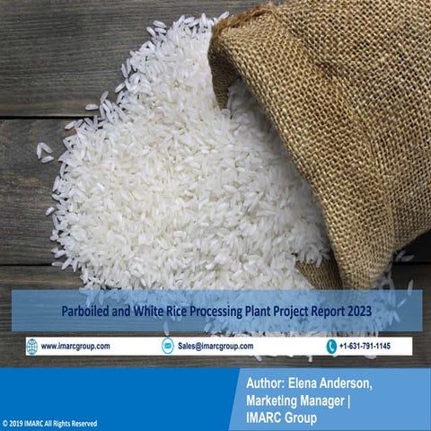 Parboiled and White Rice Processing Plant Project Report PPT | Plant ...