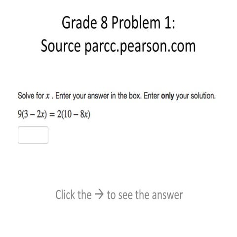 Parcc 8 | PPT