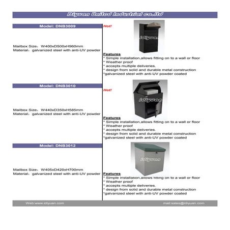 Parcel delivery box | PDF | Industrial Property | Real Estate
