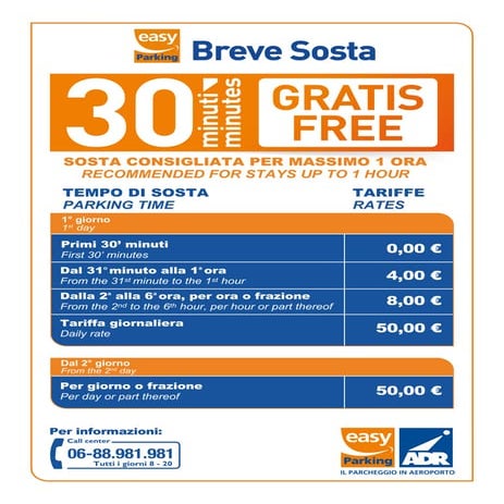 Parcheggio Breve Sosta | PDF
