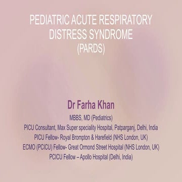 Paediatric Acute Respiratory Distress | PPTX